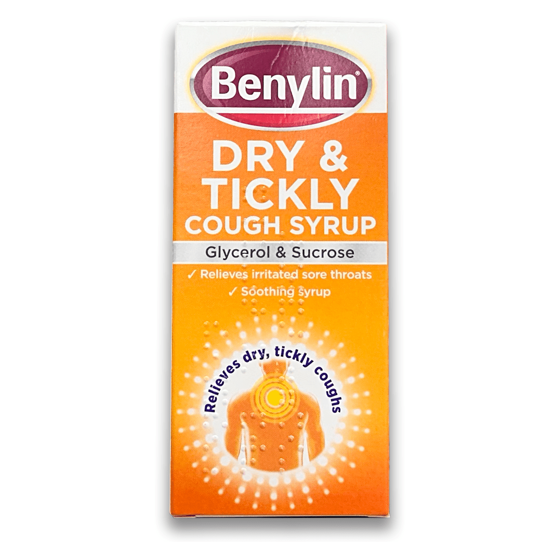 BENYLIN Dry Tickly Cough Syrup - GSL Relief Soothes Throat – Rightangled